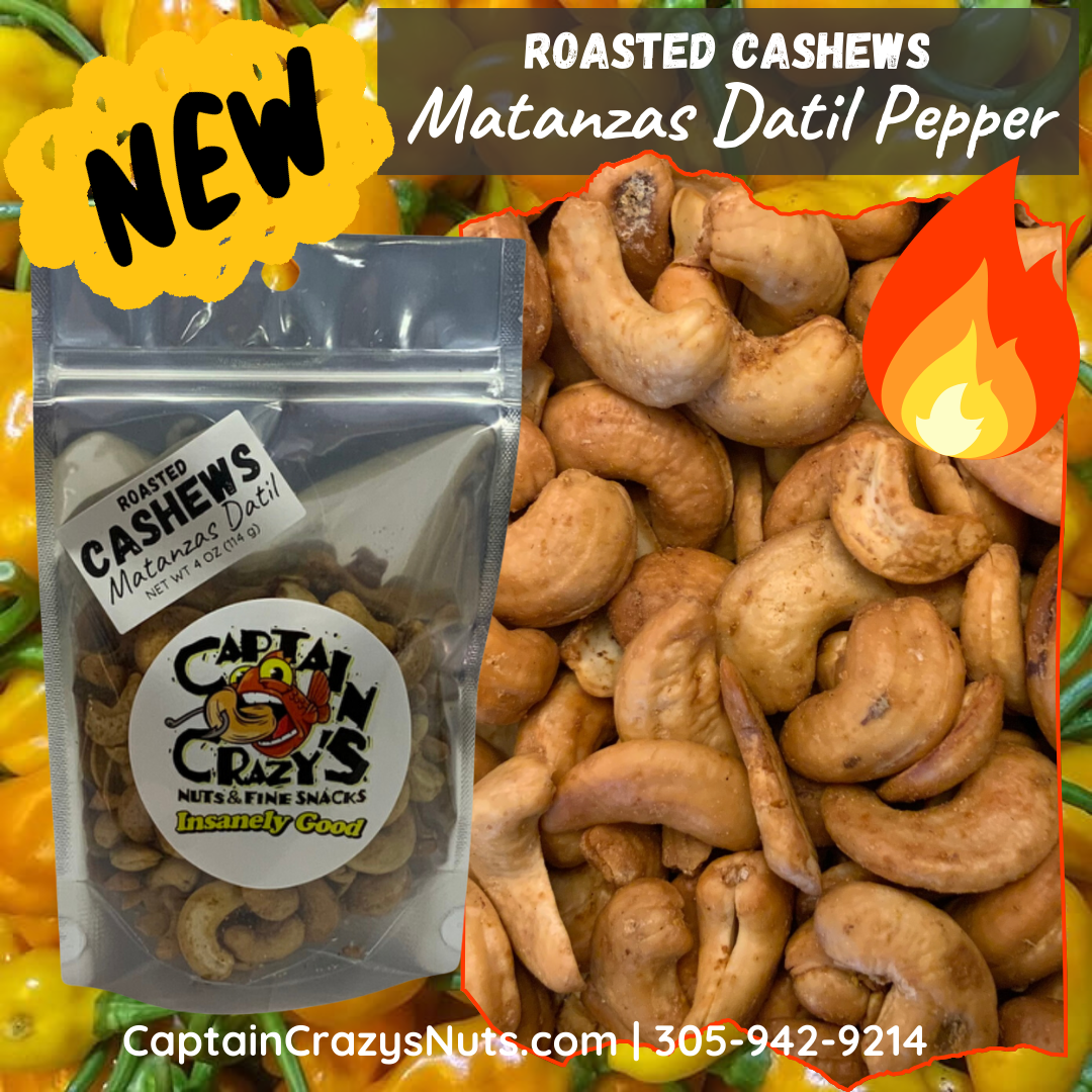Matanzas Datil Pepper Roasted Cashews – Captain Crazy's Nuts and Fine ...